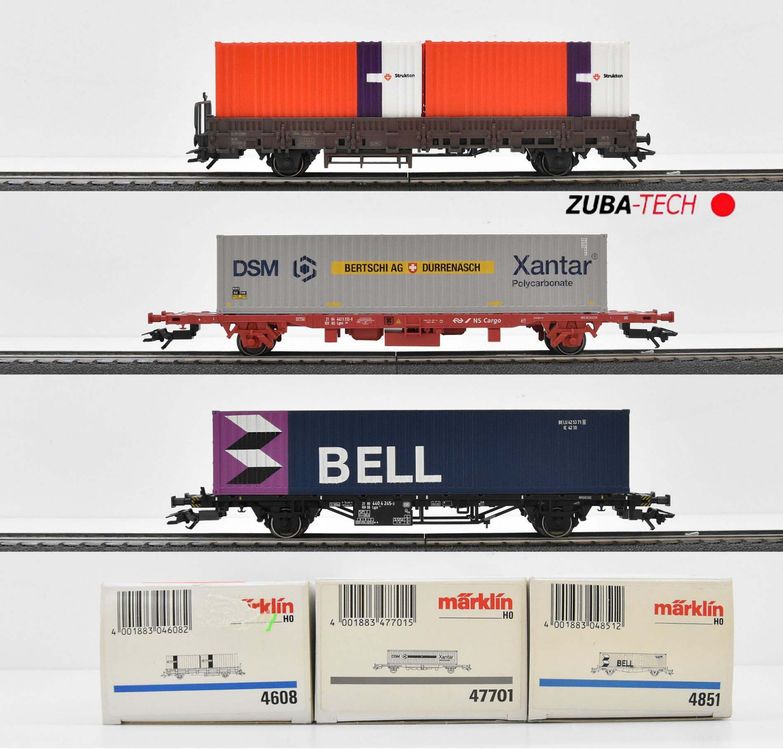 Märklin 3x Containerwagen NS/DB H0 WS mit OVP | Kaufen auf Ricardo
