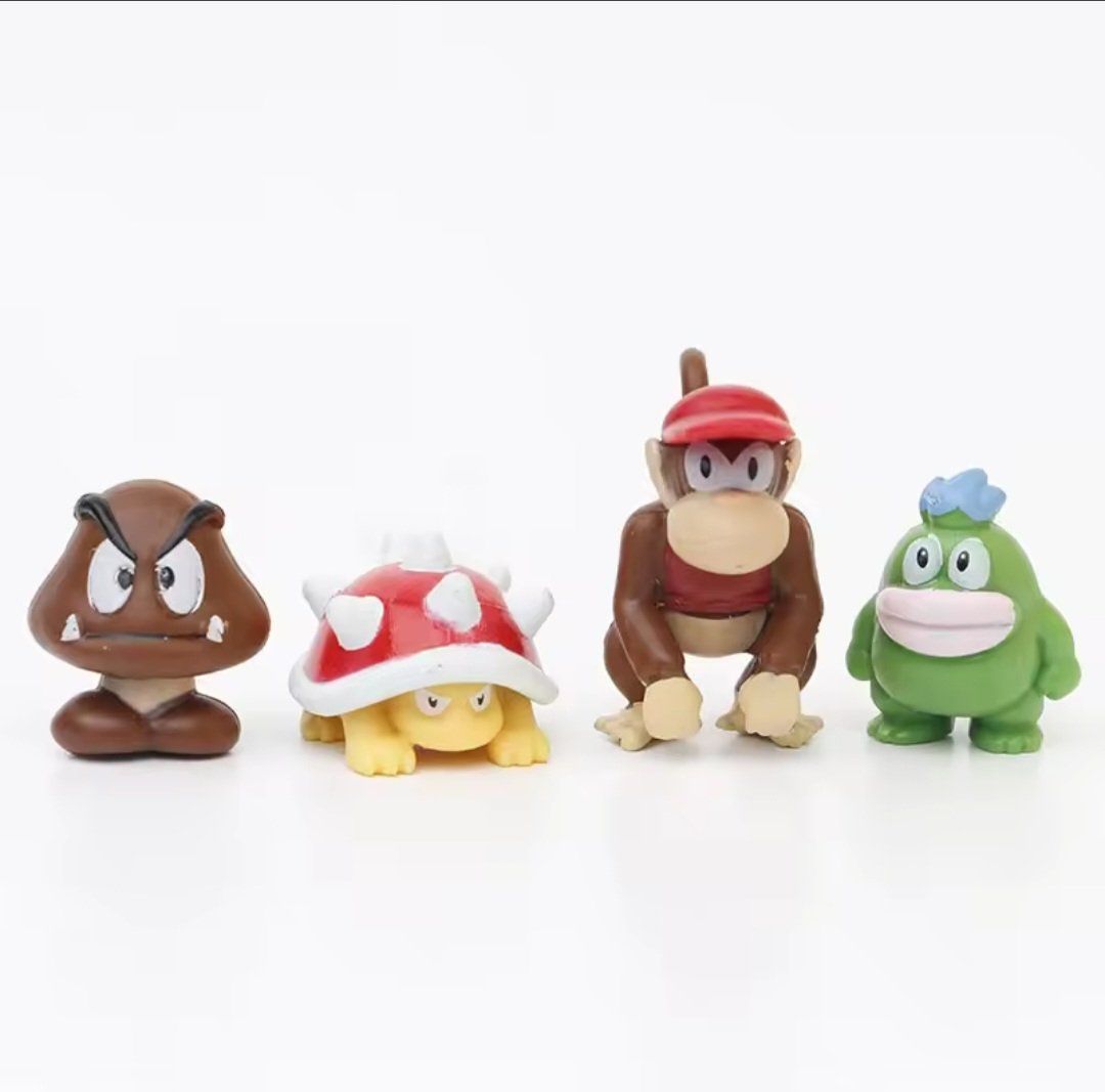 48x mini Figurines Super Mario Bros avec sac de rangement (Neuf avec ...