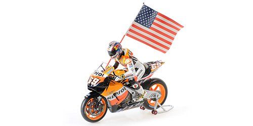 HONDA RC211V HAYDEN CHAMPION 2006 WITH FLAG 1/12 PMA NEU | Kaufen auf ...