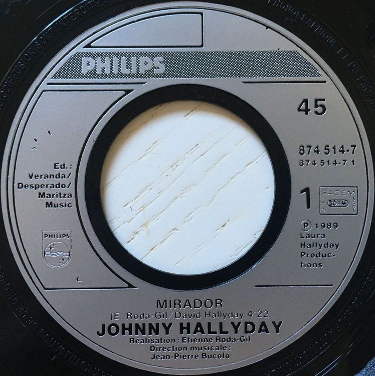 JOHNNY HALLYDAY - MIRADOR | Kaufen auf Ricardo