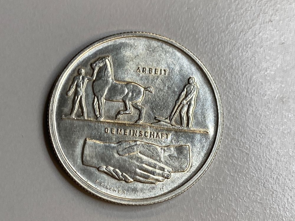 5 Fr. Silber Schweiz 1939 Landesausstellung Zürich (Gebraucht) in Herisau für CHF 27 – mit ...