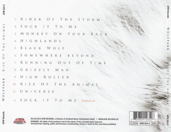 CD/ WOLFPAKK : RISE OF THE ANIMAL (2015) VOSS/SWEENEY (Neu (gemäss Beschreibung)) in Geuensee ...