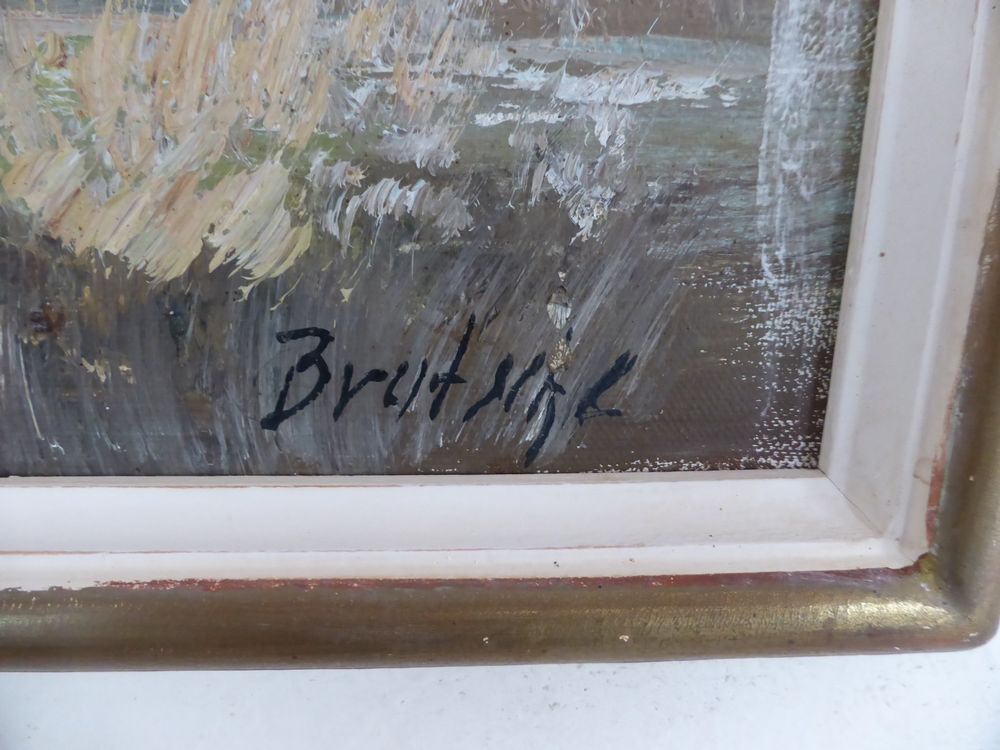 Peter Brutsche - Idylle am See, Oel auf Leinwand (Gebraucht) in ...