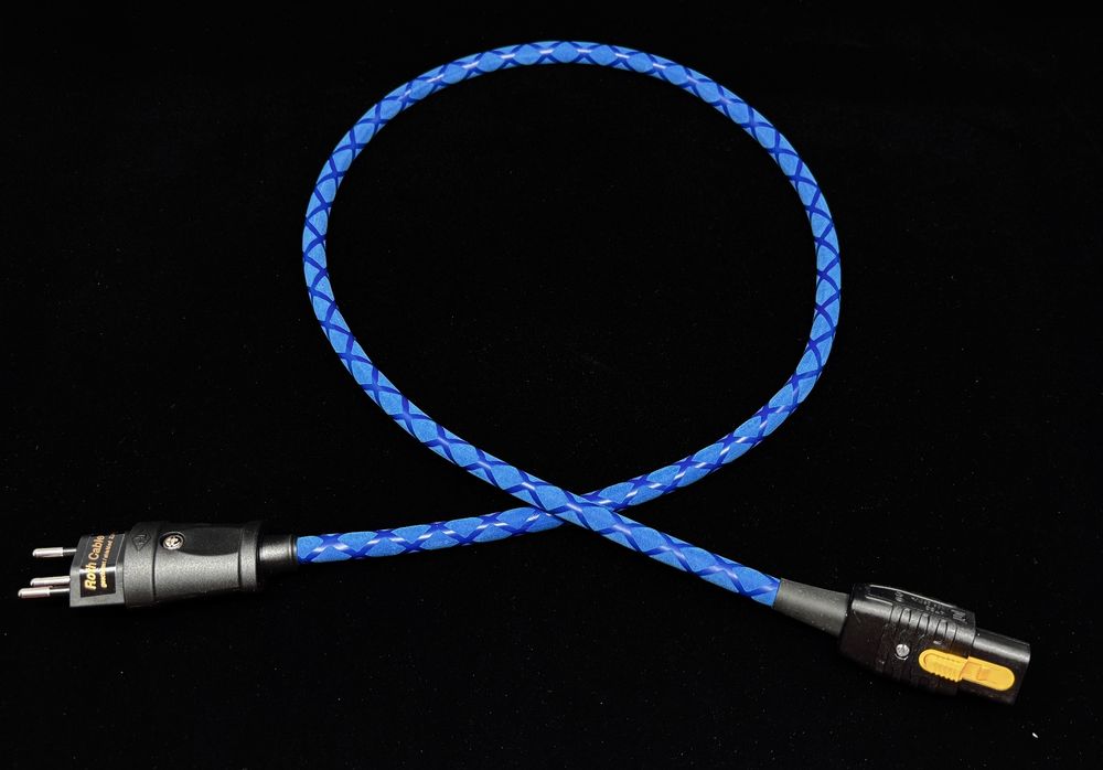 ROTH CABLE Gerätekabel geschirmt, Blue, 1m, 2,5mm High End (Neu und ...