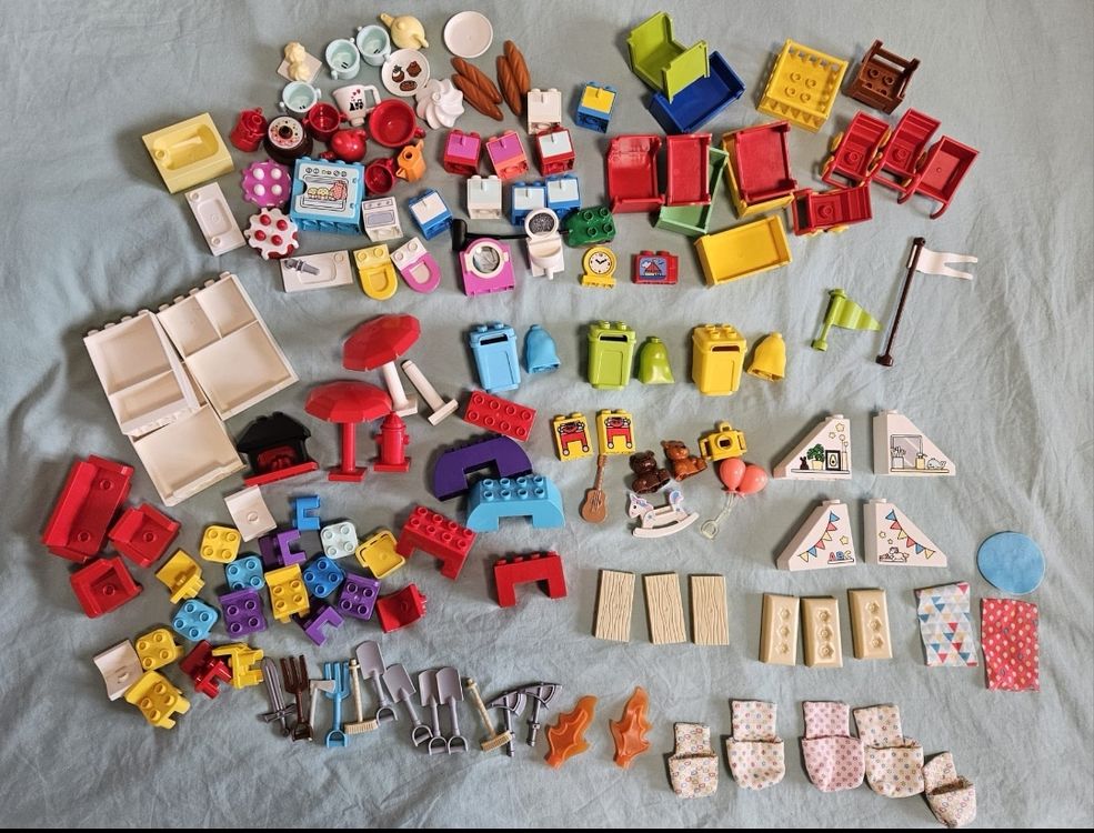 (D) 21.5 kg Lego Duplo Bausteine,72 Figuren, 38 Tiere, (Gebraucht) in ...