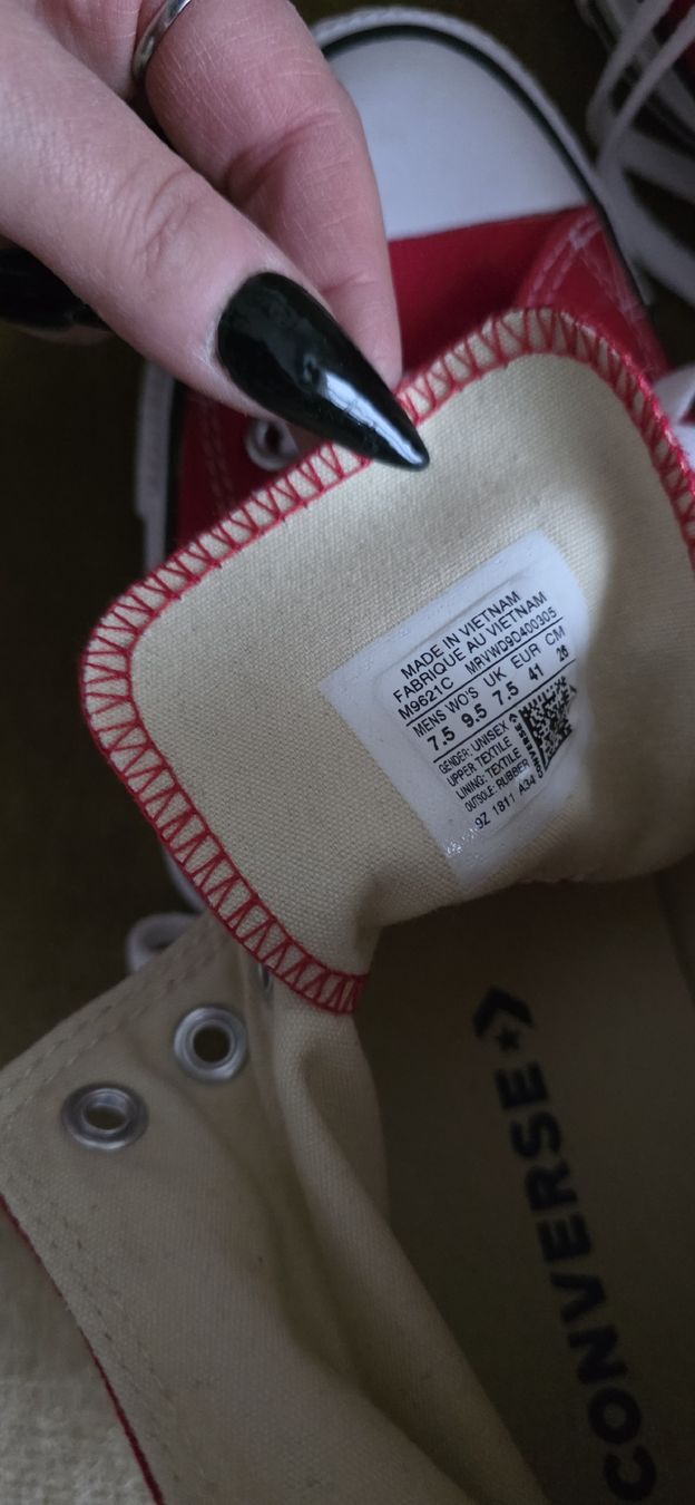 Converse All Star Hi-Tops, UK 7.5 / EU 41, Red, Unisex (Neu (gemäss ...