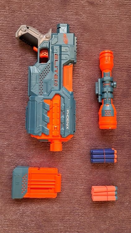 Nerf Elite 2.0 Phoenix CS-6 Blaster - leicht gebraucht (Neu (gemäss ...