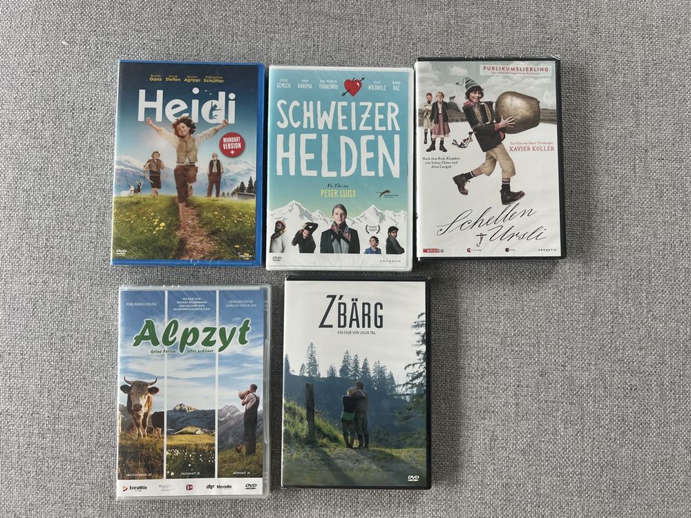 Schweizer DVD Film Heidi Schellen-Ursli Helden Z‘Bärg Alpzyt (Neu und ...