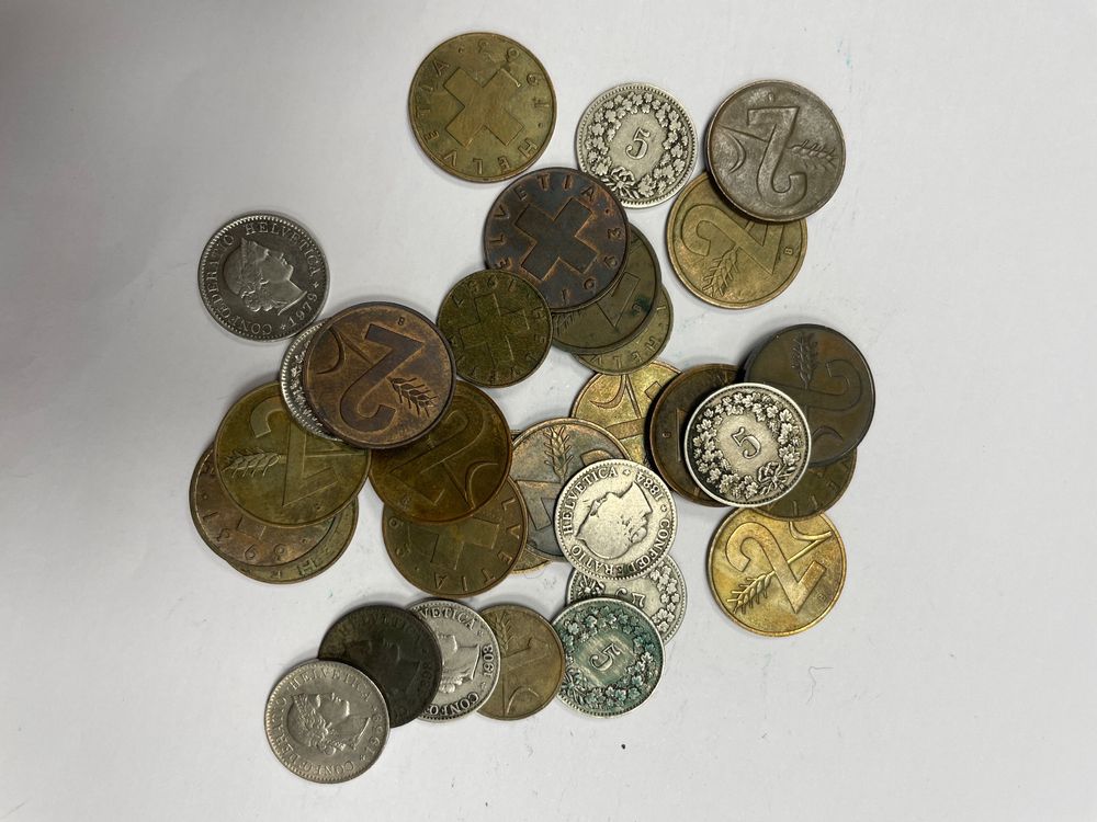 CH lot 18stk. 2rp. 10stk. 5rp. 3stk. 1rp. (85) (Gebraucht) in Bonstetten für CHF 1 – mit ...