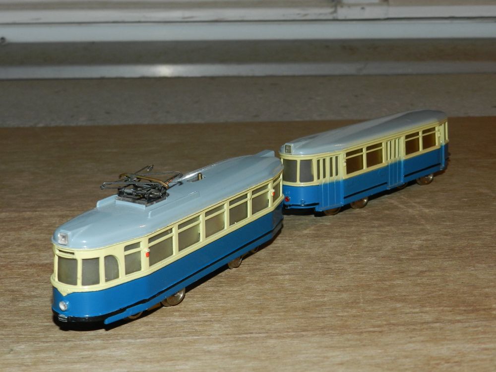 Hamo H0 GL Tram mit Anhänger Beige / Blau (Gebraucht) in Jona für CHF ...