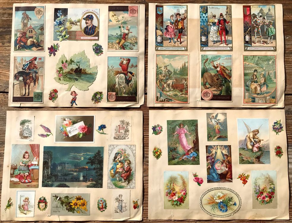 8 Seiten Oblaten, Sammelbilder, Cacao Suchard und van Houten (Gebraucht) in Seltisberg für CHF 3 ...