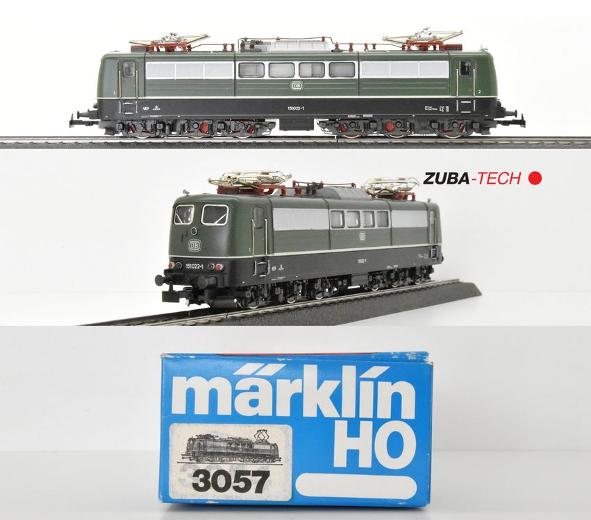Märklin 3057 E-Lok Br 151 "Grün" der DB, H0 WS Analog, OVP (Gebraucht) in St. Gallen für CHF 54 ...