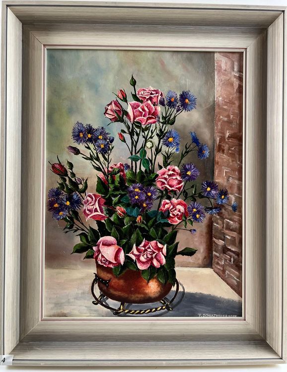 F. Schultheiss Buschrosen Gemälde Signiert. (Gebraucht) in Neuhausen am Rheinfall für CHF 5 ...