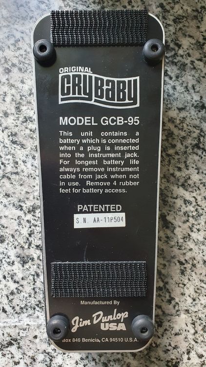 Dunlop Crybaby Wah Pedal GCB95 Vintage Version (Gebraucht) in für CHF 49 – mit Lieferung auf ...