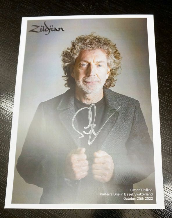 COLLECTORS STUFF Signed Picture by Simon Phillips (Neu und ...