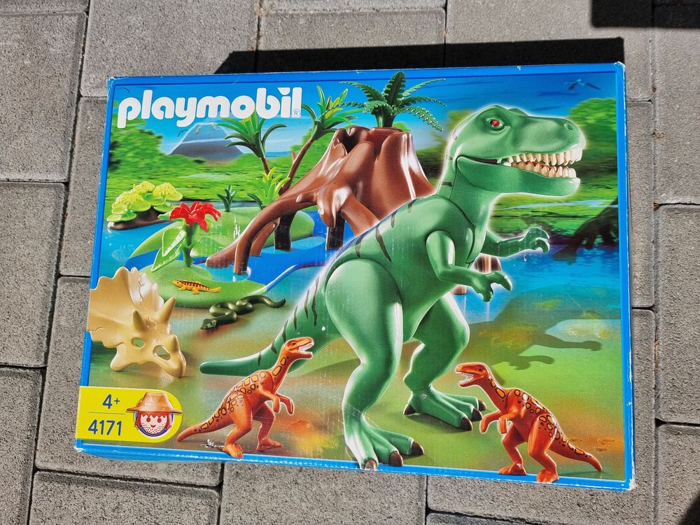 Playmobil 4171 Dinos Tyrannosaures Rex avec Vélociraptors (Gebraucht ...