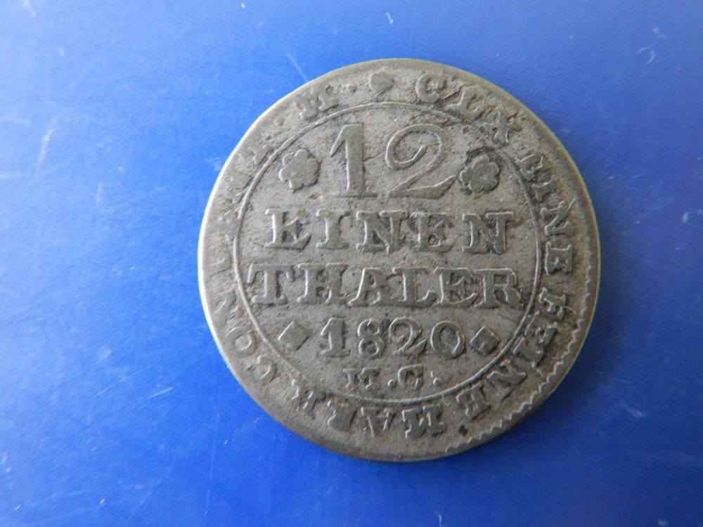 1820, 12 EINEN THALER Herzogtum Braunschweig | Kaufen auf Ricardo