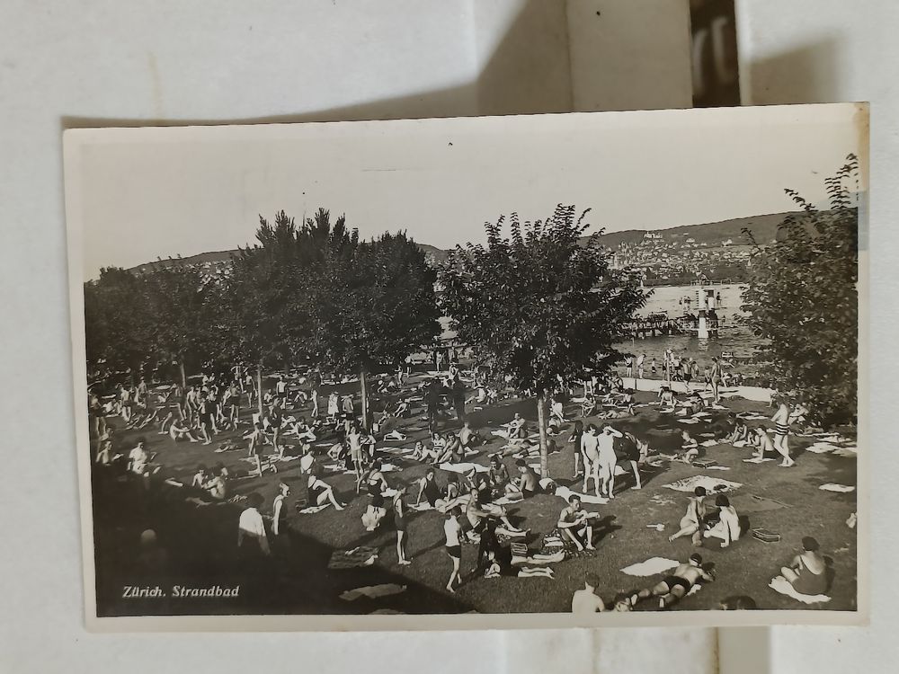 Photo Karte / Zürich - Strandbad / gelaufen 1945 (Gebraucht) in Brugg ...