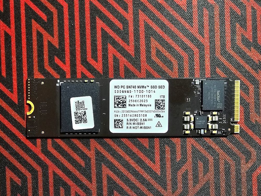 SSD WD PC SN740 SDDQNQD-1T00-1014 (1TB) (Gebraucht) in Emmen für CHF 40 ...