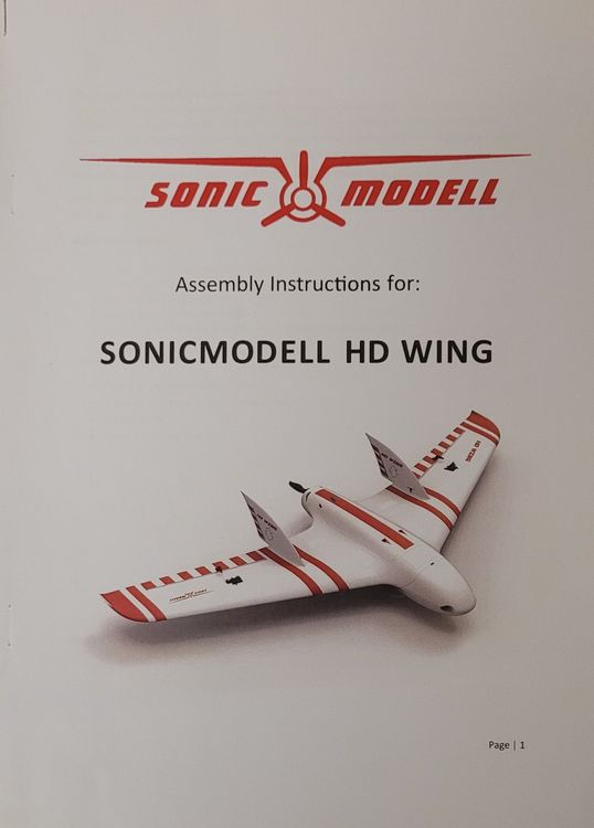 Sonic Modell HD Wing mit Elektronik Neu (Neu und originalverpackt) in für CHF 50 – mit Lieferung ...