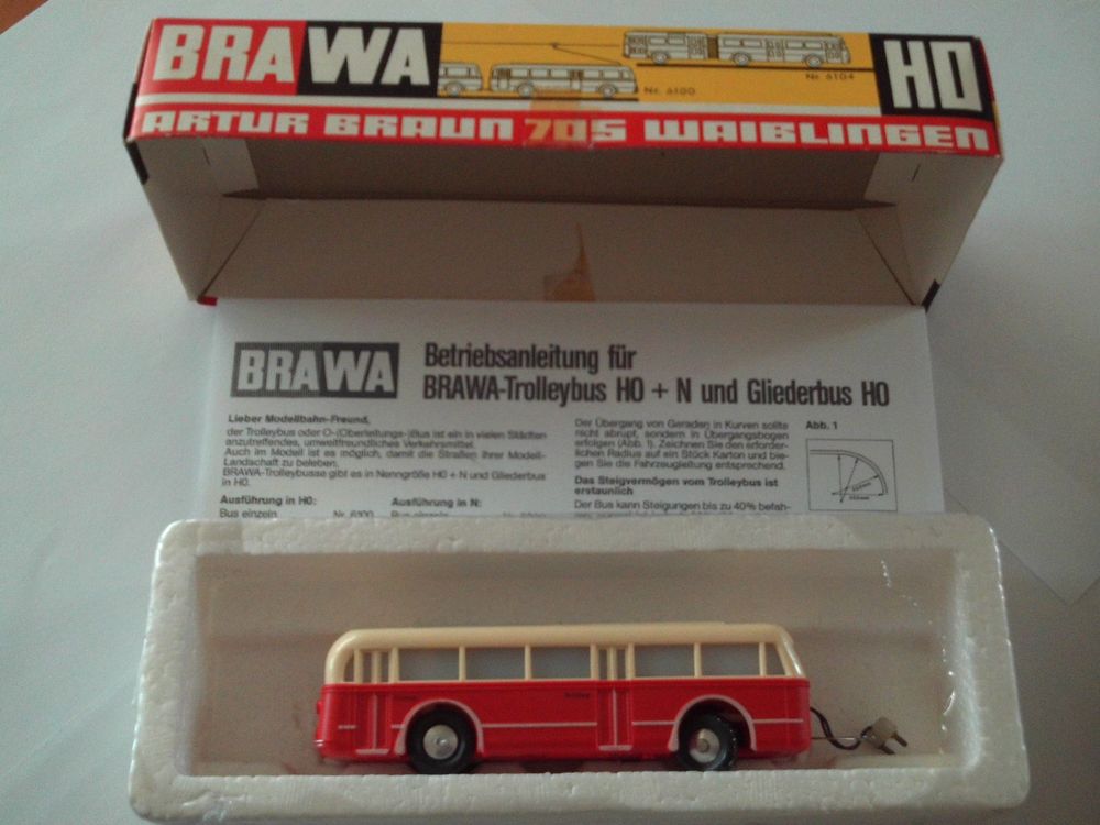 Brawa, Eheim, Trolleybus Anhänger, Modellbahn, Brawa HO | Kaufen auf ...