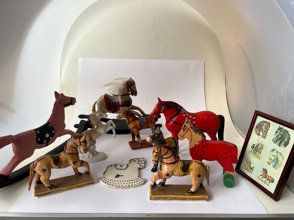 Grosses Lot Deko mit Pferdemotiv Pferd Pferde teils antik (Gebraucht) in Konolfingen für CHF 10 ...