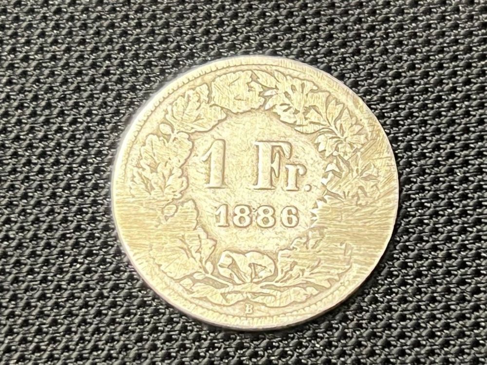 1 Franken Schweiz 1886 Silber (Defekt) in Wollerau für CHF 5 – mit Lieferung auf Ricardo kaufen
