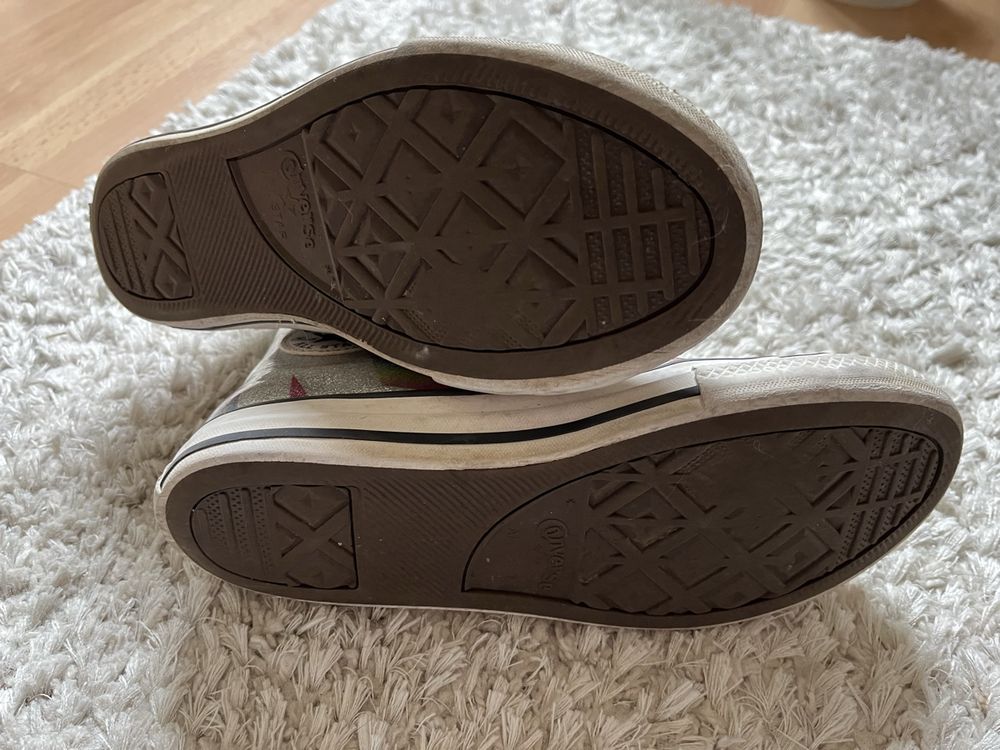 Converse All Stars High Cut, Gr. 35, Glitzer⚡️Top Zustand (Gebraucht ...