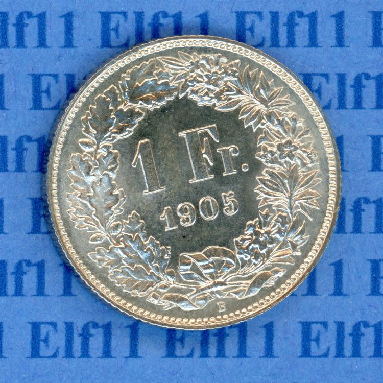 CHF___1.00 1905 stgl * nigelnagelneu! 1 Franken | Kaufen auf Ricardo