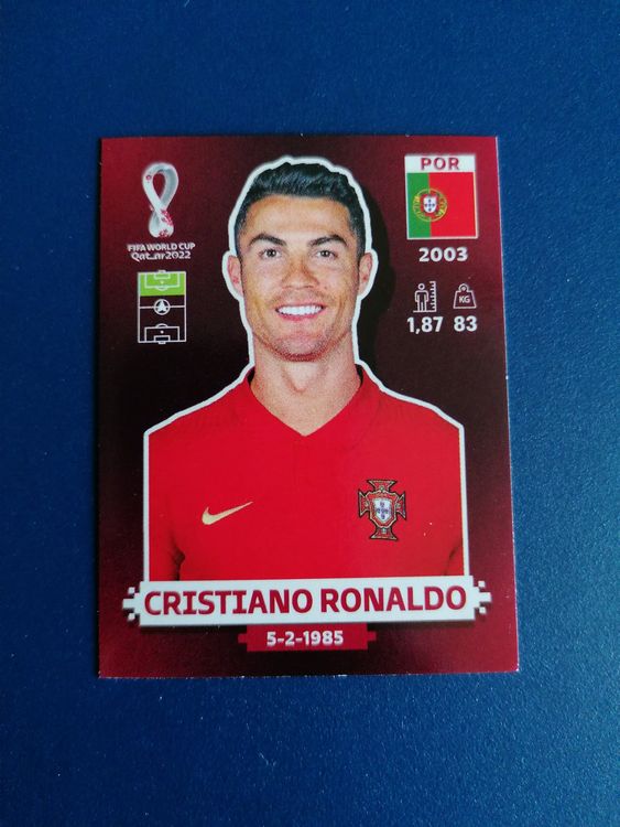 Panini Sticker WM Qatar 2022 CRISTIANO RONALDO (Nuovo (secondo la ...