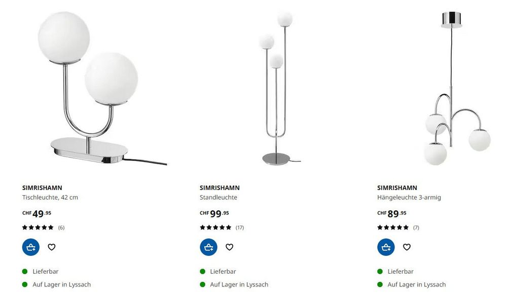 IKEA Lampe SET SIMRISHAMN | Kaufen auf Ricardo