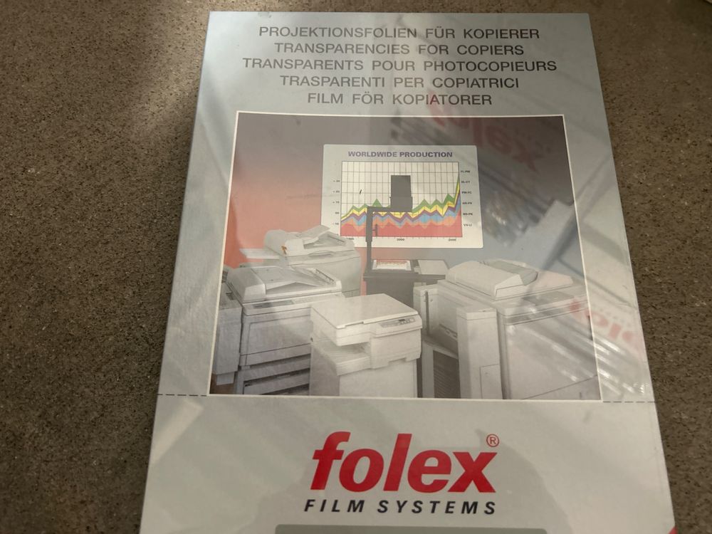Folex Projektionsfolien X-204.0 Klar Neu (Neu und originalverpackt) in Regensdorf für CHF 6 ...