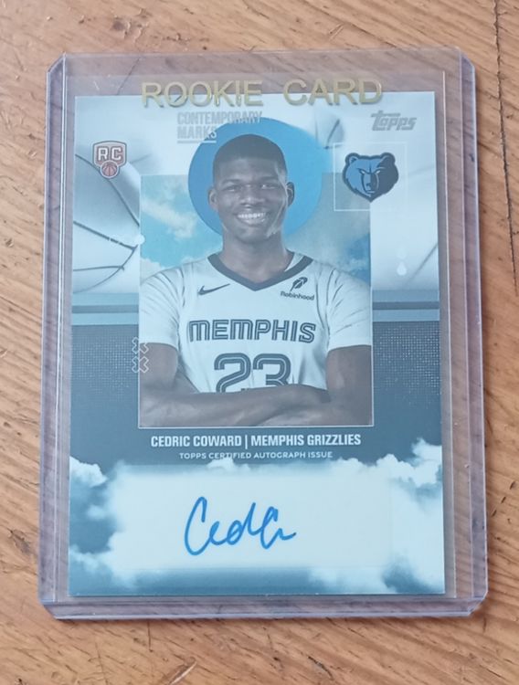 Cedric Coward Topps Rookie auto NBA card (Neuf (Voir description)) à ...