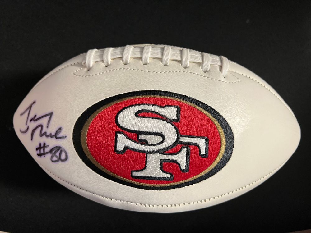 Pallone football NFL 49ers autografato Jerry Rice + COA (Neu (gemäss ...
