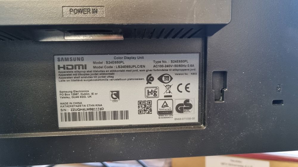 2 Monitore Samsung 24 Zoll S24E650 (Gebraucht) in Ballwil für CHF 99 ...