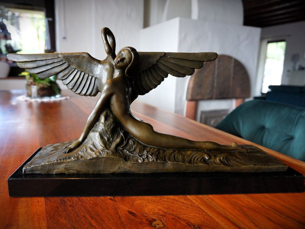 BRONZE SKULPTUR GRIECHISCHE MYTHOLOGIE SIGNIERT 9kg SCHWER (Gebraucht) in Vettweiß für CHF 294 ...