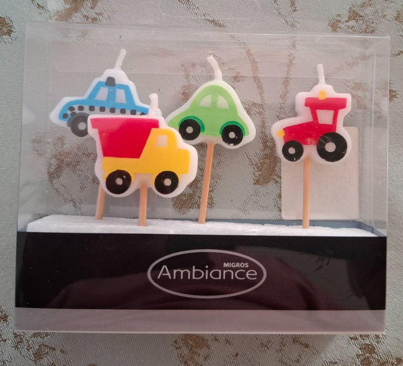 4 Auto Geburtstagskerzen Neu OVP 🎂🎉 (Neu und originalverpackt) in ...