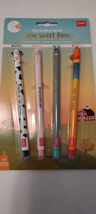 Legami Radierbare Stifte, 4er Set, Farm Sweet Farm (Neu und ...