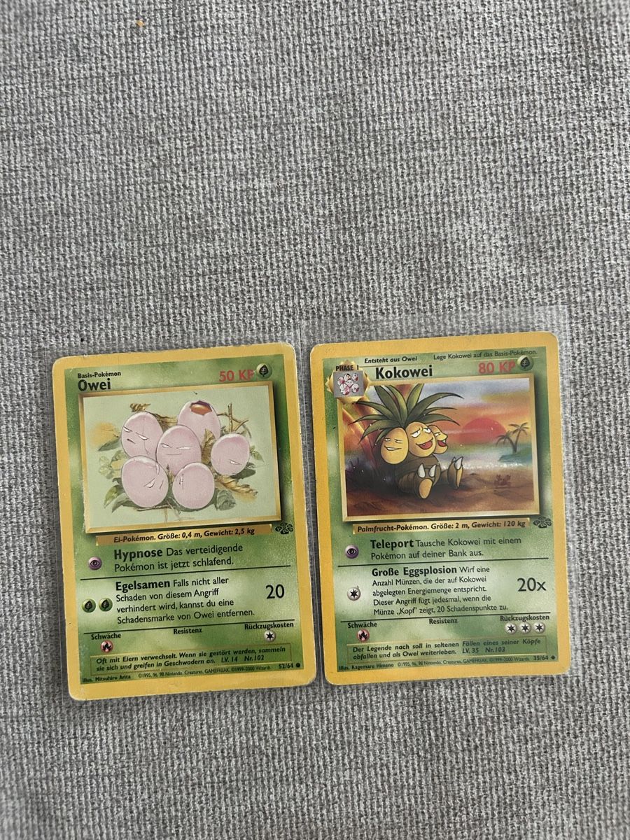 Pokemon Karten: Owei & Kokowei - Top Zustand, Vintage! (Gebraucht) in ...