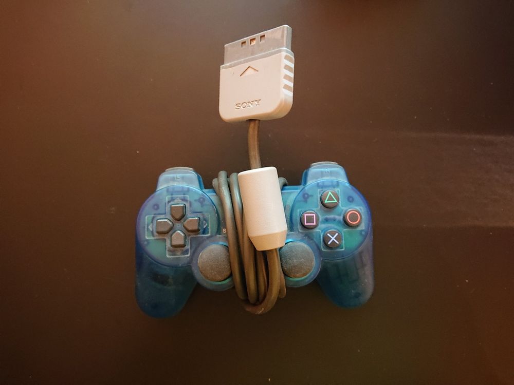 Sony Playstation 1 PS1 SCPH1200 Controller Transparent Blau (Gebraucht ...