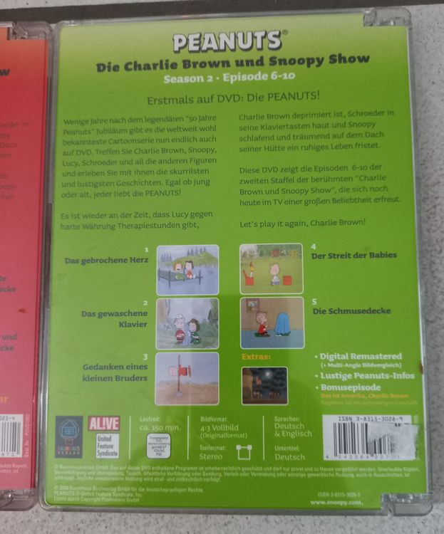 Peanuts, Die Charlie Brown und Snoopy Show 2 DVDs (Gebraucht) in ...