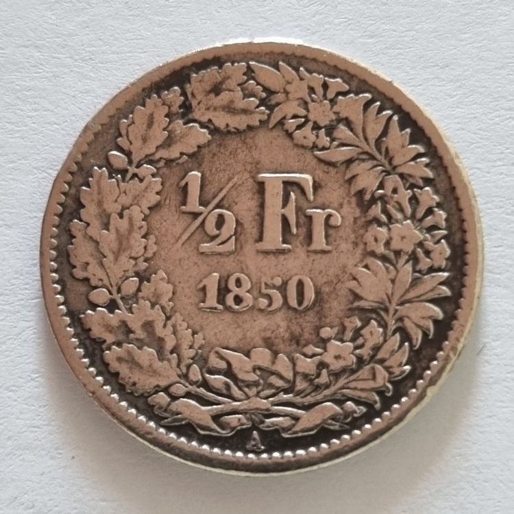 Pièce suisse 1/2 Fr 1850 | Kaufen auf Ricardo