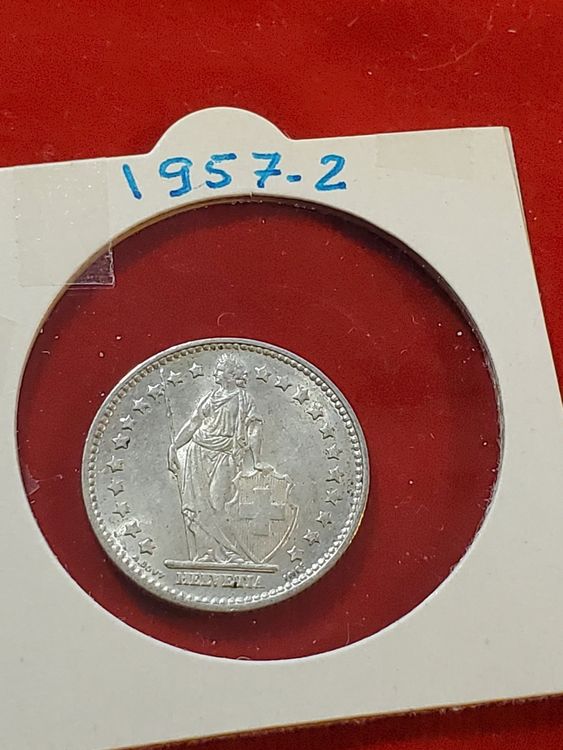 1 Fr. 1957-2 (Gebraucht) in Zürich für CHF 2.7 – mit Lieferung auf Ricardo kaufen