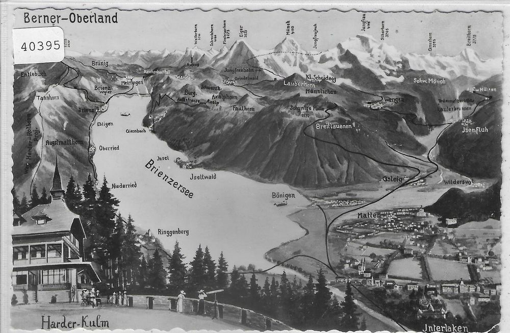 Panorama Brienzersee vom Harder-Kulm aus (Gebraucht) in Ettingen für CHF 2 – mit Lieferung auf ...
