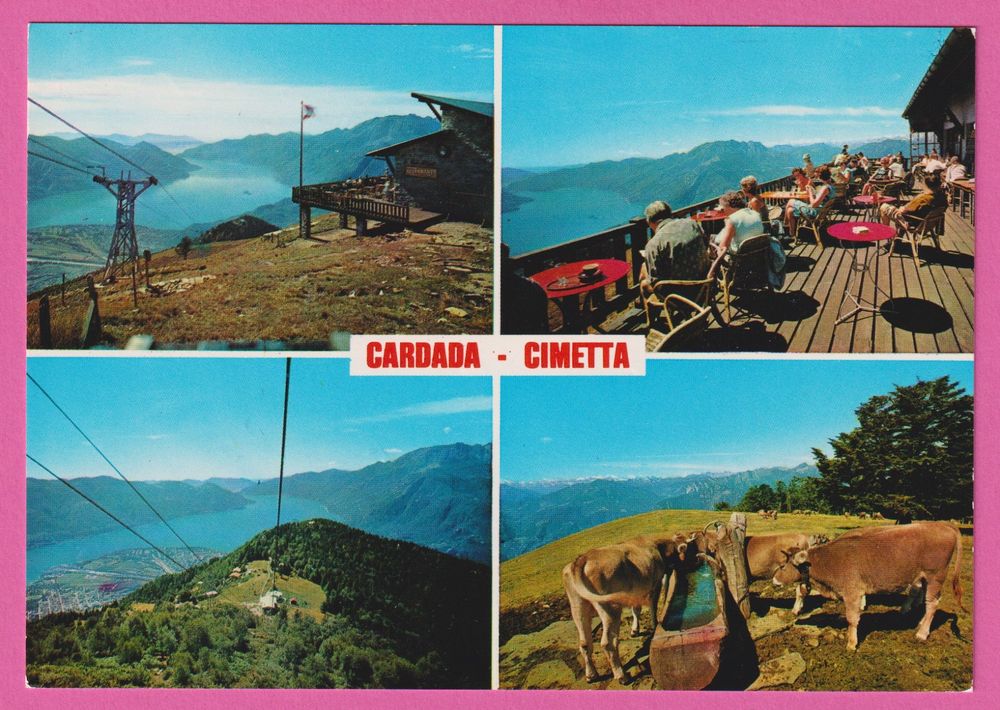 Cardada Cimetta Sopra Locarno 4-Bild Karte 1975 | Kaufen auf Ricardo