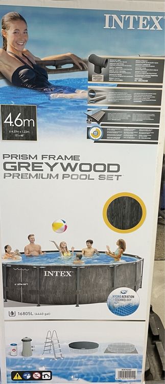 Intex Pool rund 4,6m x 122 cm: neu,aber Poolfolie hat Löcher | Kaufen ...