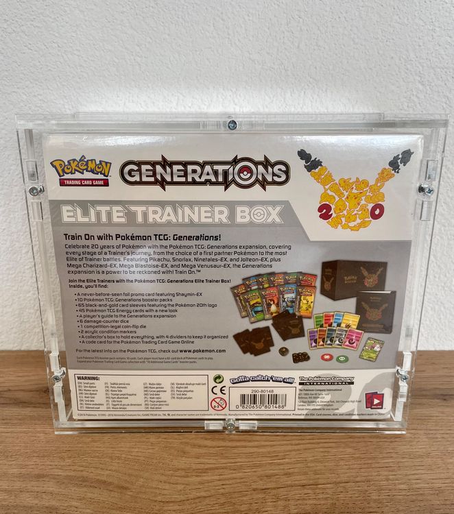 Pokémon Generations ETB, ENG, OVP inkl. Acrylic Case (Neu und ...