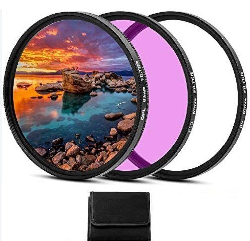 67 mm Filter-Set, universelles UV-, CPL, FLD-Filter (Neu (gemäss ...