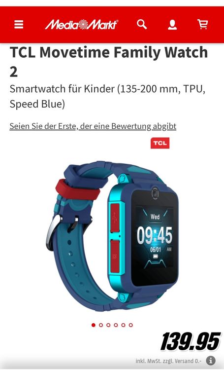 TCL Movetime Family Watch 2 (Gebraucht) in kriegstetten für CHF 40 ...