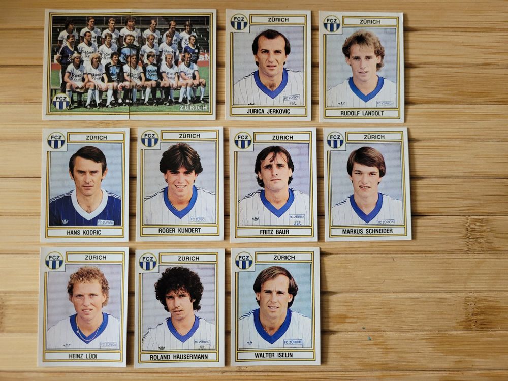 11 X FCZ Zürich Panini Sticker FOOTBALL 84 Fussball (Gebraucht) in ...